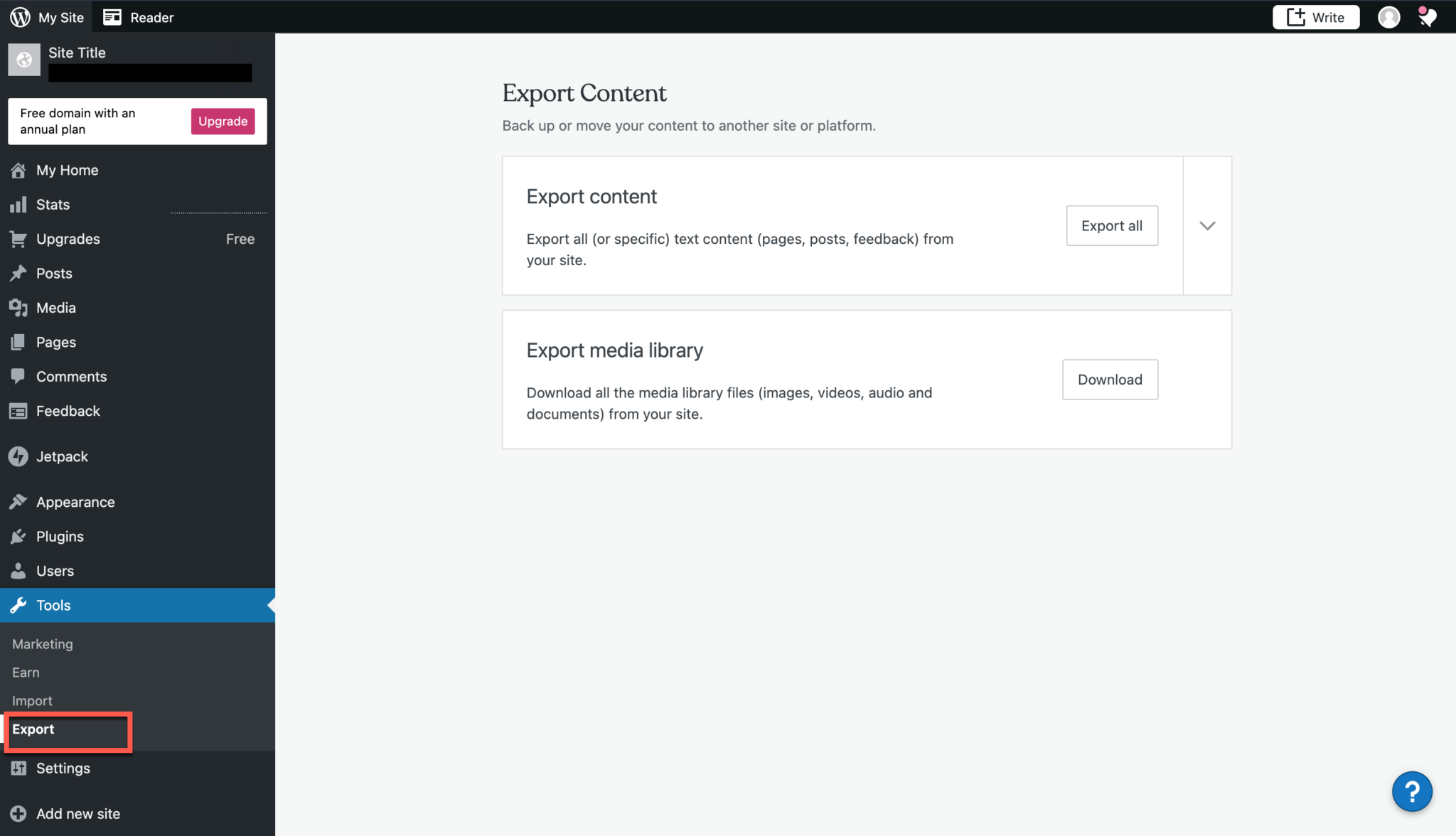 How to Use the WordPress Export Tool - Ask the Egghead, Inc.