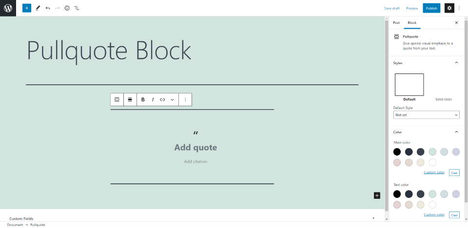 How to Use the WordPress Pullquote Block - Ask the Egghead, Inc.