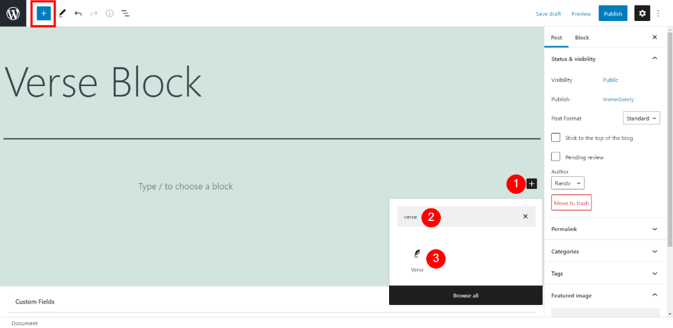 How to Use the WordPress Verse Block - Ask the Egghead, Inc.
