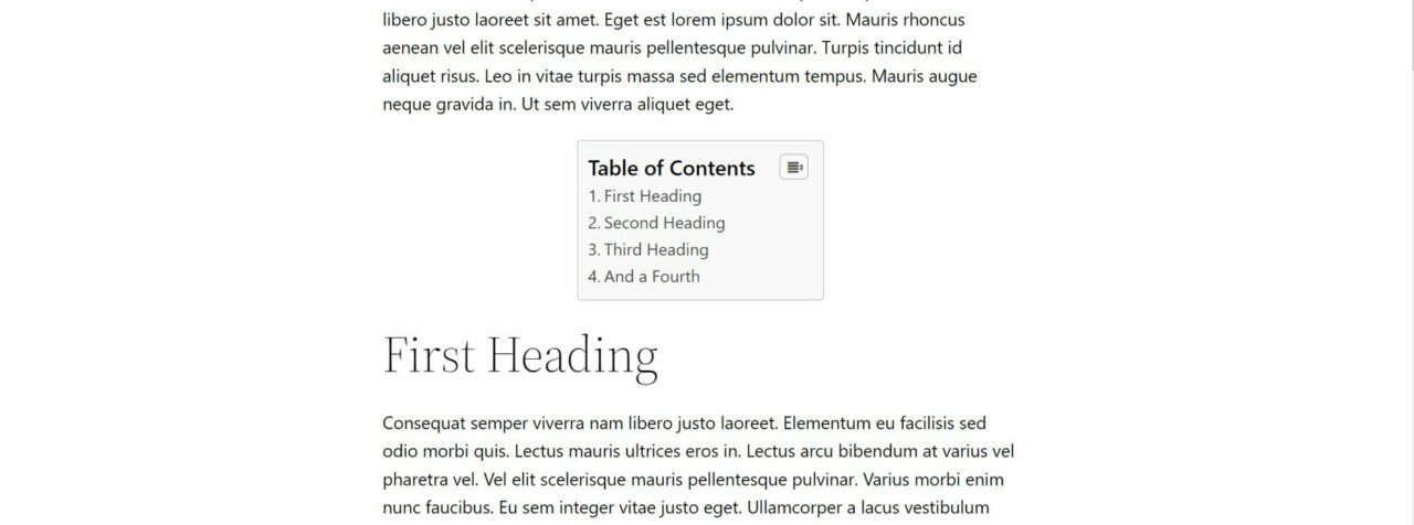 How to Create a Table of Contents in WordPress - Ask the Egghead, Inc.