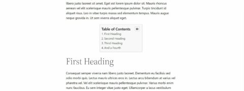 How to Create a Table of Contents in WordPress - Ask the Egghead, Inc.