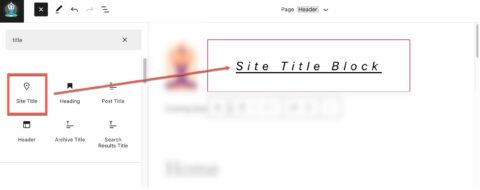 How to Use the WordPress Site Title Block - Ask the Egghead, Inc.